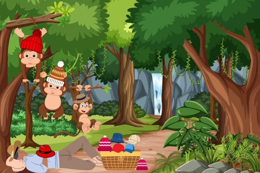 A Cap Seller and Monkey Story in English - FreeMoralStories